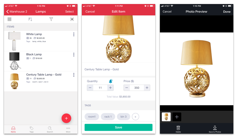 How Interior Design & Staging Companies Track Inventory with Sortly Pro
